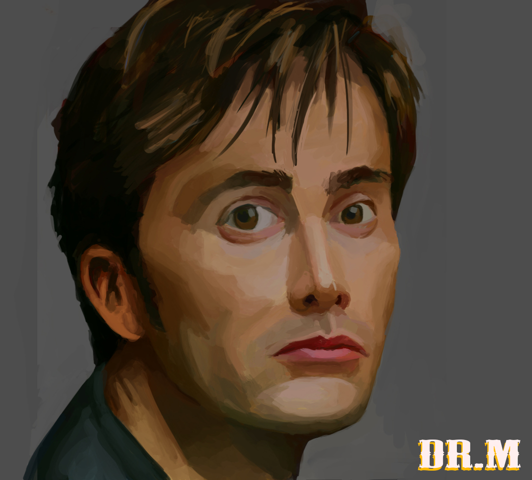 Portrait Study David Tennant by Bhanushankar Bhartia